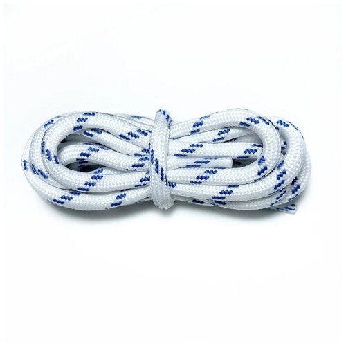 Шнурки LENKO белые с синими вкраплениями 120 см