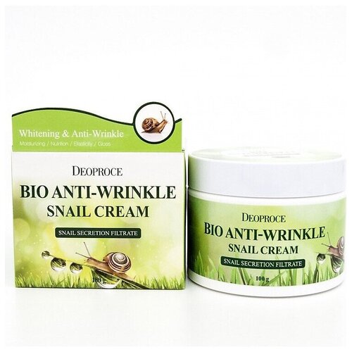Крем для лица против морщин с экстрактом улитки Deoproce anti-wrinkle snail cream 100 мл