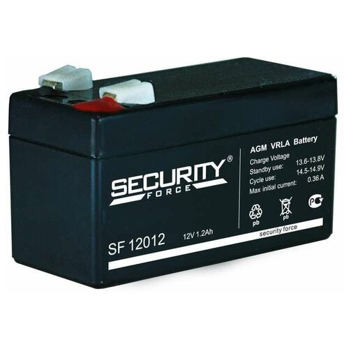 Аккумулятор 12В 1.2А. ч Security Force SF 12012 (8шт. в упак.)