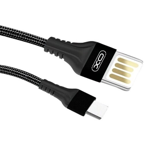 Кабель для зарядки Type-C USB xomobile NB118 2,1A плетеный черный