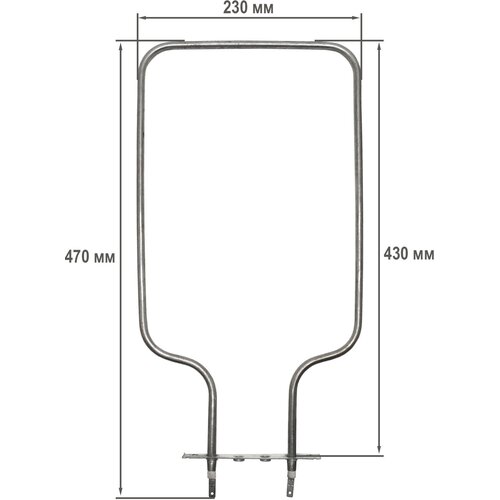 Тэн (нагревательный элемент) для духового шкафа Лысьва 800W, Верхний