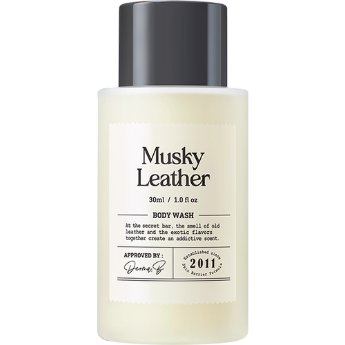Гель для душа с пряным тропическим ароматом Derma: B Narrative Body Wash Musky Leather 30 мл