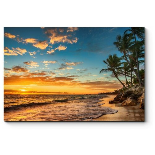 Модульная картина Восход солнца на райском острове 40x27