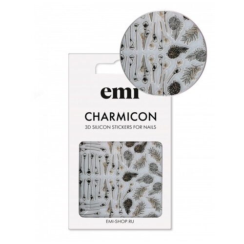 E.Mi, 3D-стикеры №211 Тропический сад Charmicon 3D Silicone Stickers
