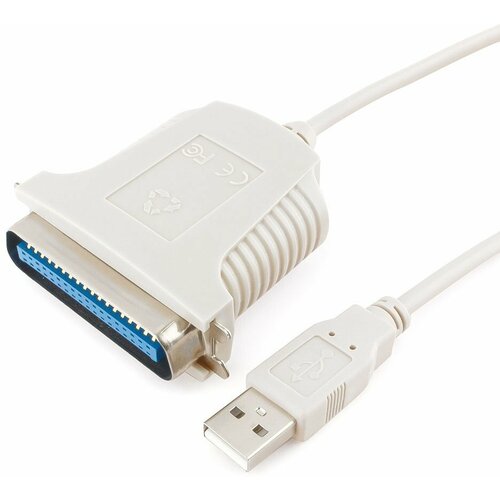 Переходник/адаптер Cablexpert USB A - LPT36M (CUM-360), 1.8 м, белый