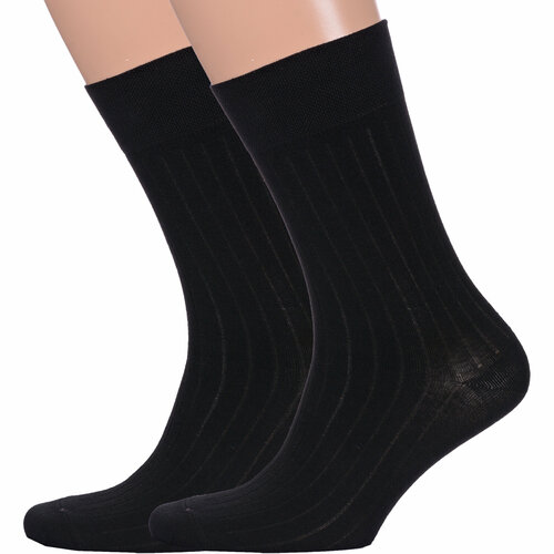 Носки PARA socks, 2 пары, размер 25-27, черный