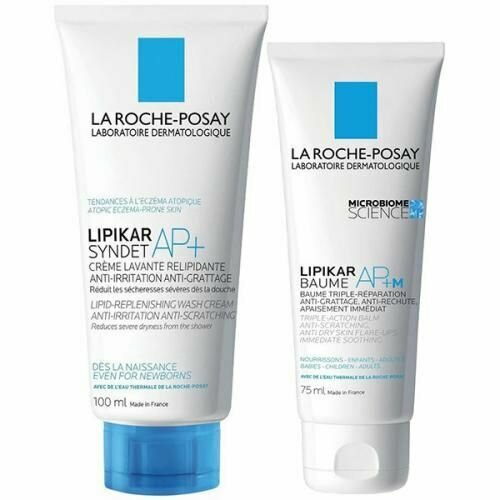 Набор La Roche-Posay Lipikar, крем-гель Syndet AP+, 100 мл + бальзам липидовосстанавливающий AP+M, 75 мл