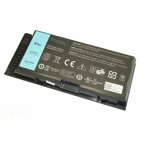 Аккумулятор для Dell (FV993) Precision M4600, M4700, M6600, M6700, 8310mAh, 97Wh, 11.1V
