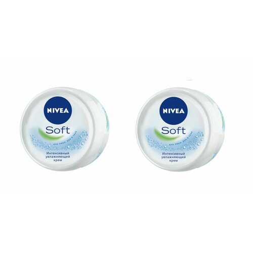 Nivea Крем увлажняющий soft, 200 мл, 2 шт