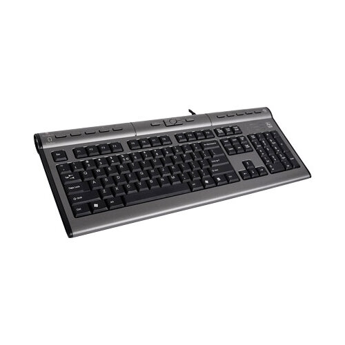 Игровая клавиатура A4Tech KL-7MUU Black USB+PS/2 silver grey