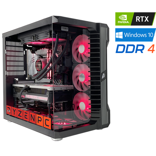 Настольный компьютер RyzenPC GAME 83503975 (AMD Ryzen 7 5700X 3.4 ГГц, AMD B550, 32 DDR4, SSD: 1000, NVIDIA GeForce RTX 3060 12 Гб, WI-FI, Без привода, 650 Вт, 1stPlayer SP9, Windows 10 Home)