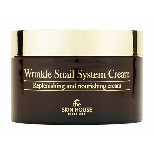 Антивозрастной крем для лица на основе муцина улитки 100 мл The Skin House Wrinkle Snail System Cream