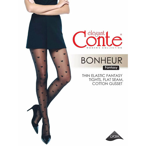 Колготки  Conte elegant BONHEUR, 20 den, черный