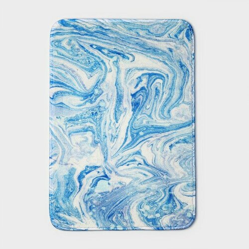 Доляна Коврик для ванной Доляна «Небесный», 40×60 см, цвет голубой