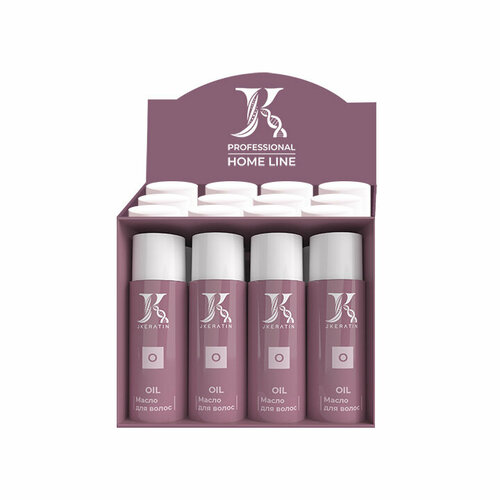 JKeratin Масло Oil - увлажнение волос и предотвращение появления секущихся кончиков, набор 12х10 мл