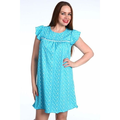 Сорочка  Натали, размер 50, голубой