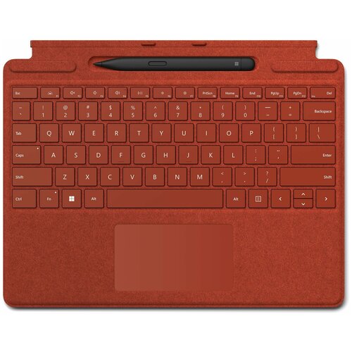 Клавиатура Microsoft Surface Pro X/8/9 Signature Keyboard Poppy Red + Slim Pen 2