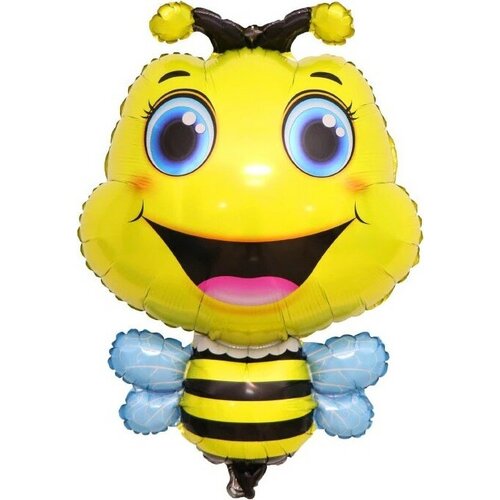 Шар с клапаном (17'/43 см) Мини-фигура, Счастливая пчела, 1 шт.