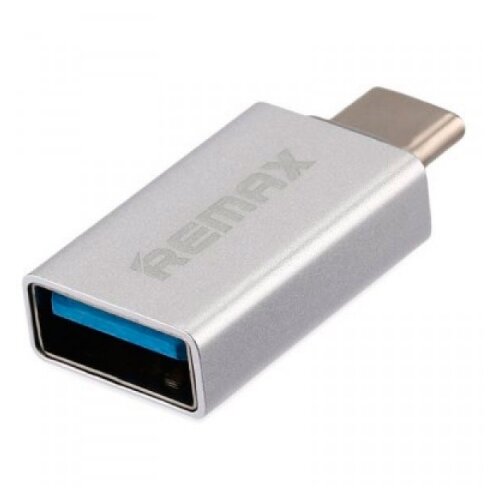 Переходник/адаптер Remax USB - USB Type-C (RA-OTG1), 0.1 м, серебристый