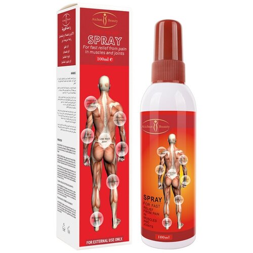 Aichun Beauty Спрей для тела Rapid Relief Spray Обезболивающий (красный) "Скорая Помощь", 100 мл