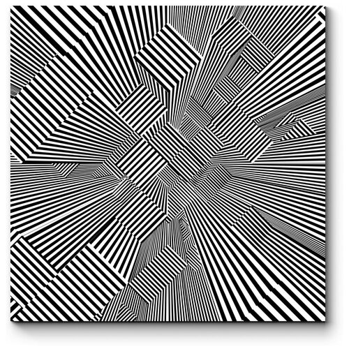 Модульная картина Трехмерный лабиринт 130x130