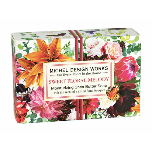 Мыло в подарочной коробке Michel Design Works Sweet Floral Melody Boxed Single Soap