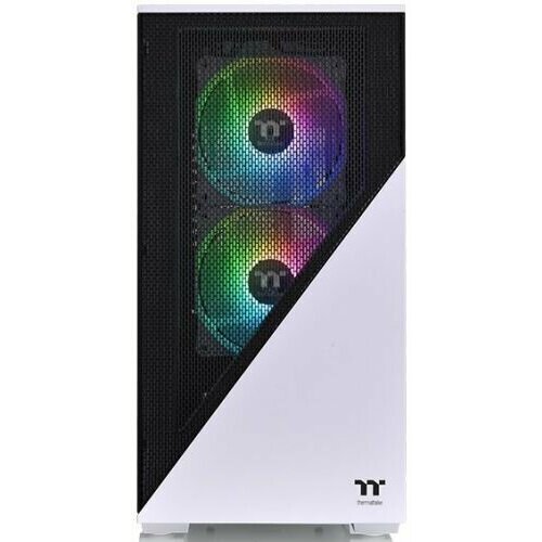 Корпус mATX Thermaltake Divider 170 TG ARGB CA-1S4-00S6WN-00 белый, без БП, боковая панель из закаленного стекла, 2*USB 3.0, USB 2.0, audio