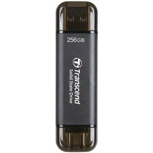 Внешний жесткий диск Transcend USB-C 256Gb серый (TS256GESD310C)