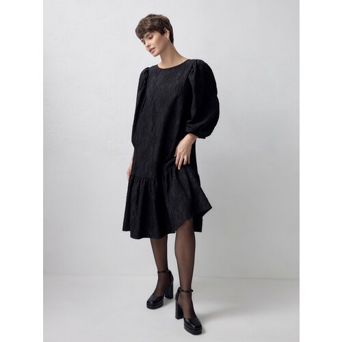 Платье Pompa, размер 48, черный