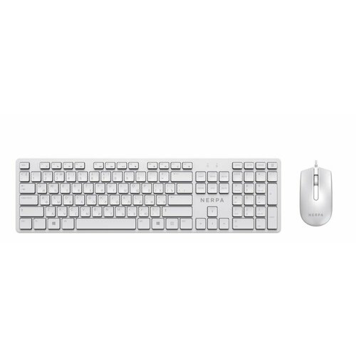 Комплект мыши и клавиатуры Nerpa NRP-MK150-W-WHT
