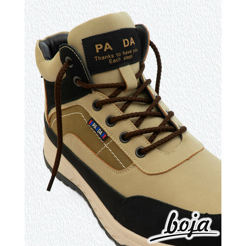 Шнурки для обуви BOJA (ЭФА), круглые, темные / коричневые, 100 см, для кроссовок; ботинок; кед; бутсов