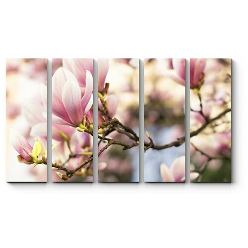 Модульная картина Весны прекрасное цветение 100x60