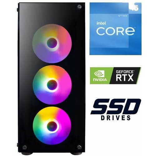 Мощный игровой компьютер Процессор: Intel Core i5-12600KF (20МБ кэш-памяти, до 4,90ГГц), Оперативная память: 32Гб DDR4, Жесткий диск: 256Гб SSD, Видеокарта: GeForce RTX 3070 8Gb, Без ОС, WiFi