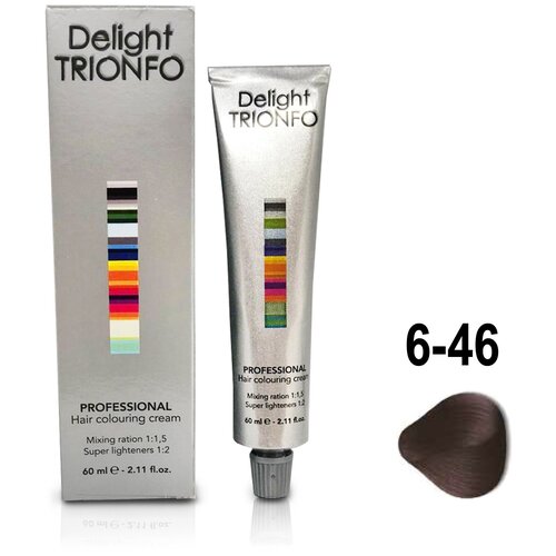 Constant Delight Стойкая крем-краска для волос Trionfo, 6-46 темный русый бежевый шоколадный, 60 мл