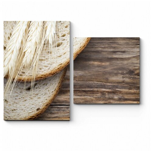 Модульная картина Ломтики горячего хлеба 120x90