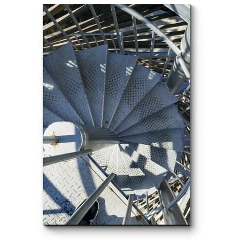Модульная картина Металлическая винтовая лестница 50x75