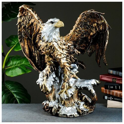 Хорошие сувениры Фигура "Орел большой с крыльями" бронза, 52х37х57см