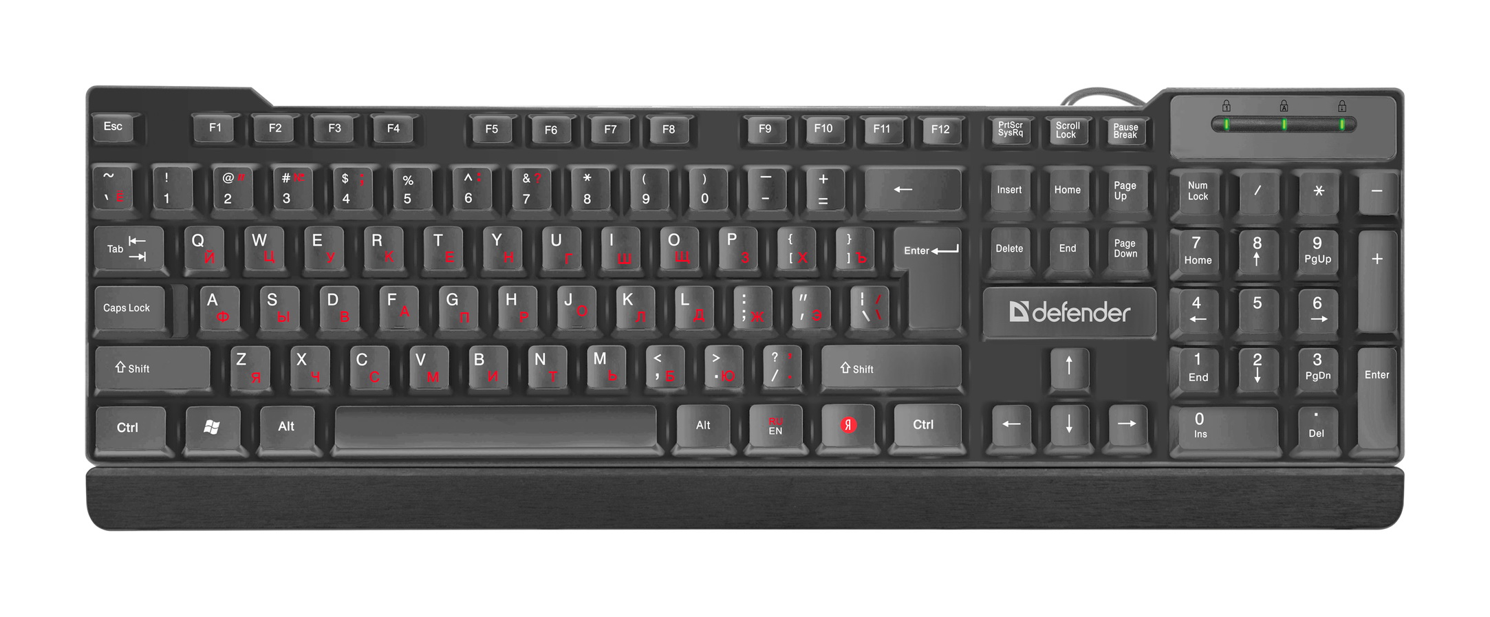 Проводная клавиатура Defender Search Y HB-791 Black (45791)