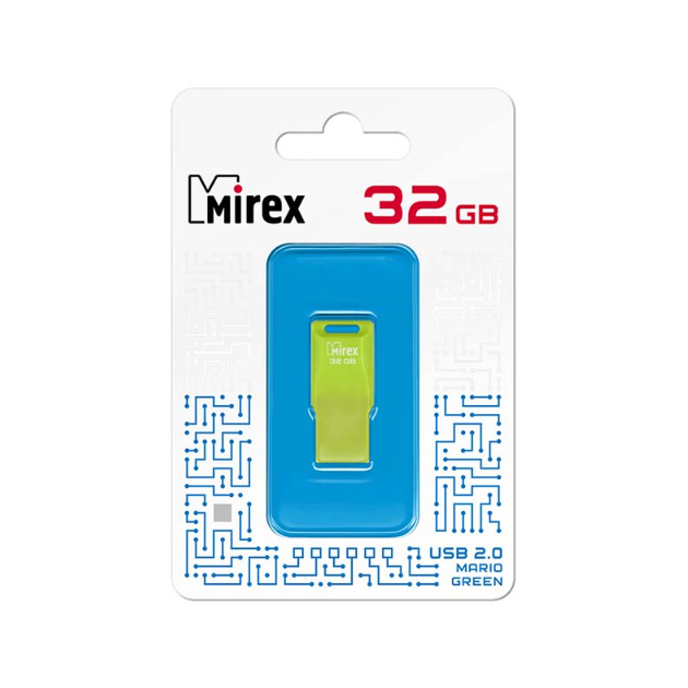 Флешка MIREX Mario 32ГБ Green (13600-FMUMAG32)