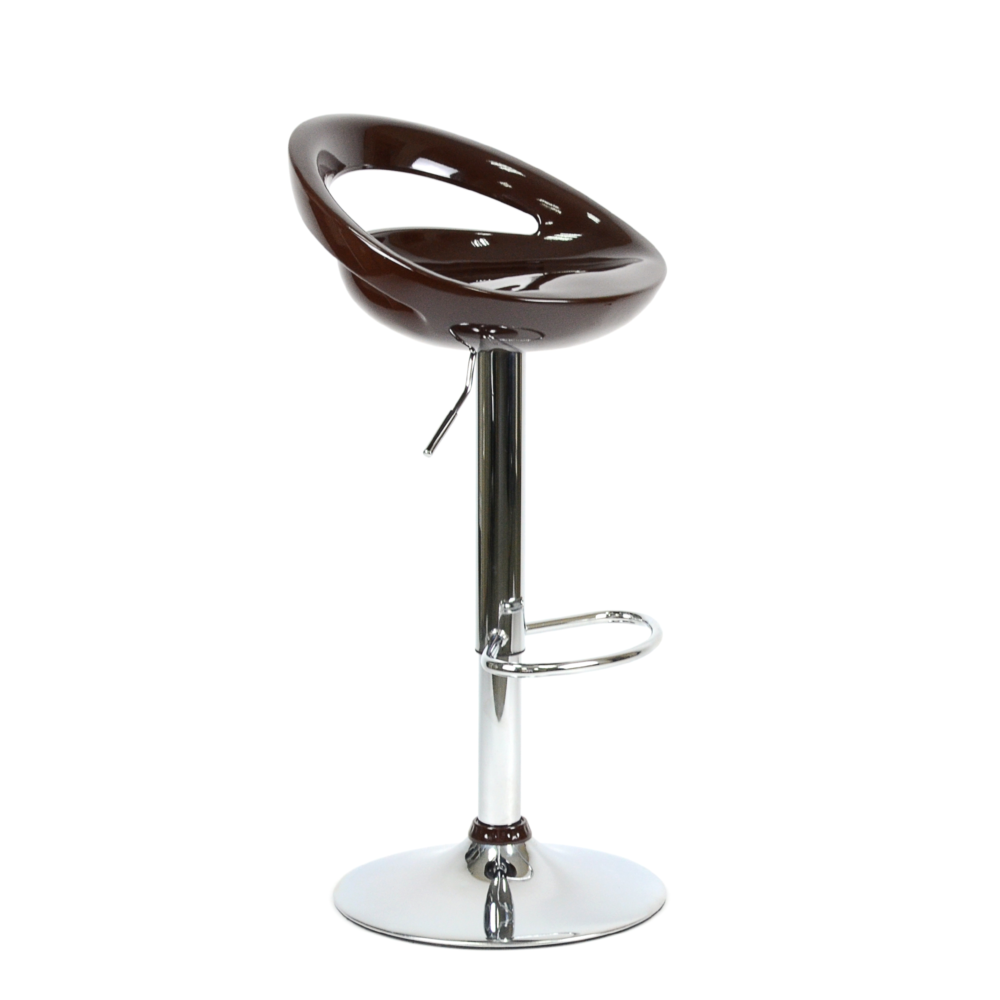 Барный стул Barneo N-6 Disco темно-коричневый глянец
