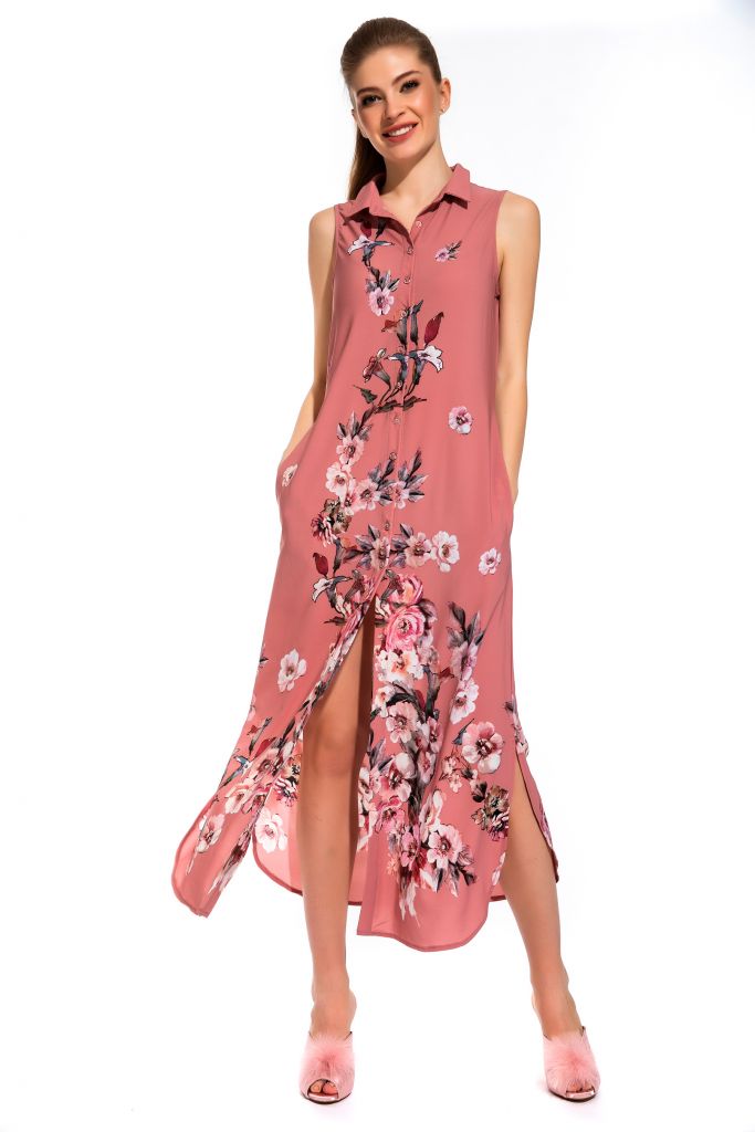 Платье женское Peche Monnaie Sunrise розовое 2XL