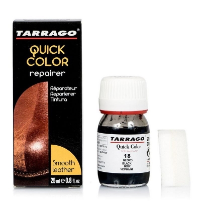 Крем-восстановитель для гладкой кожи Tarrago Quick Color 018 черный, 25 мл.