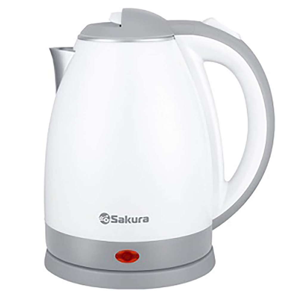 Чайник электрический SAKURA sa-2138 wg 1.8 л белый, серый