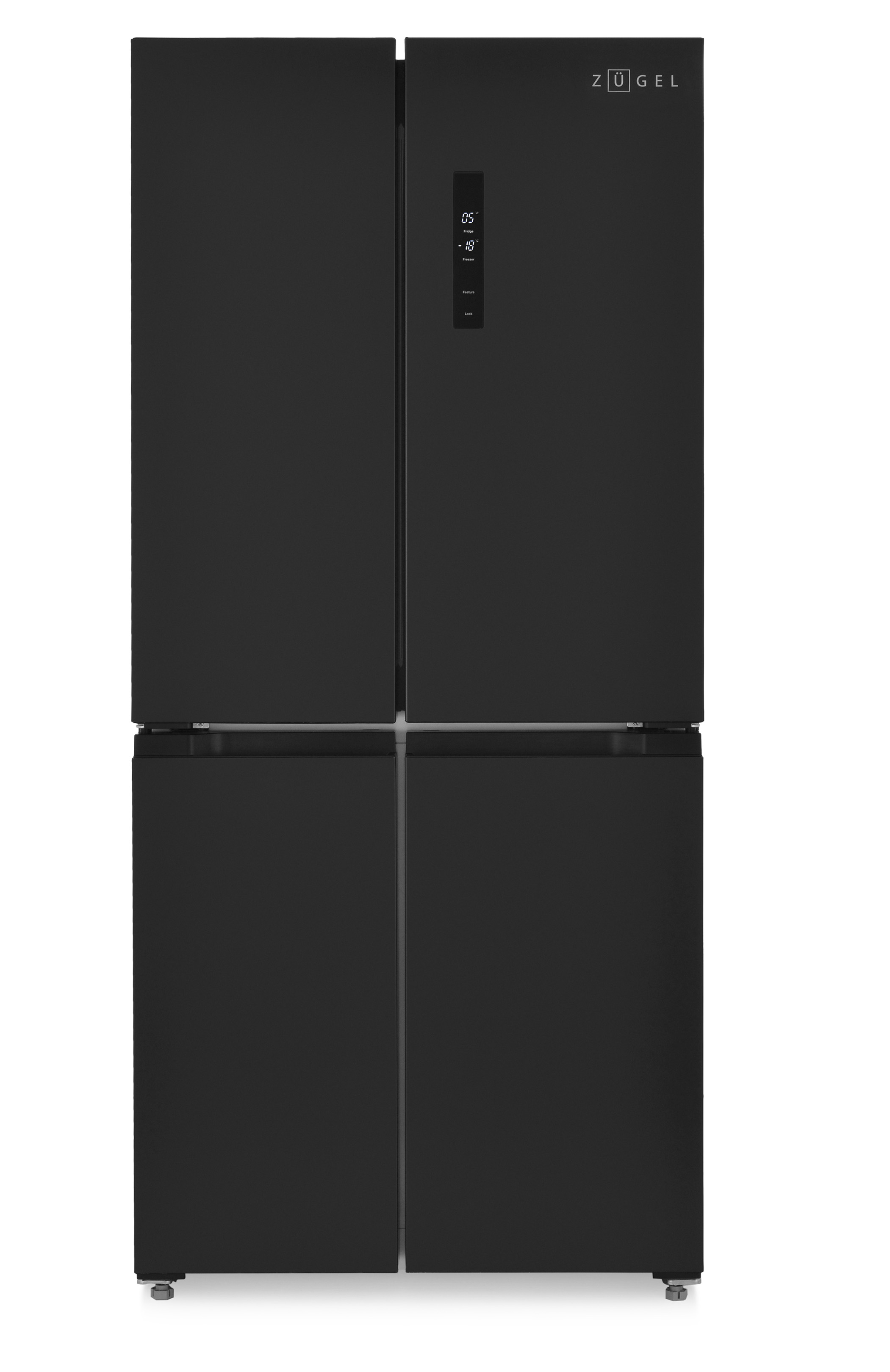 Холодильник ZUGEL ZRCD430B черный