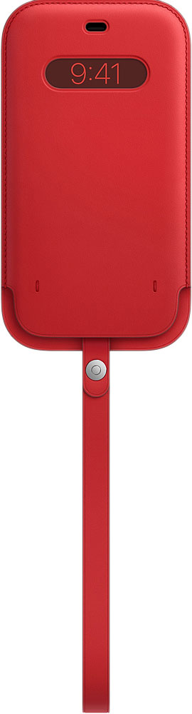 Чехол Apple Leather MagSafe (PRODUCT) RED для iPhone 12 Pro Max (MHYJ3ZE/A)