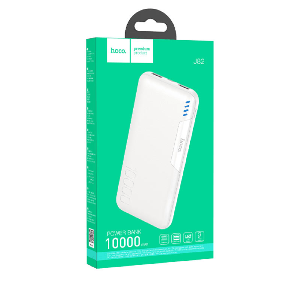 Внешний аккумулятор Hoco 10000 mah J82 белый