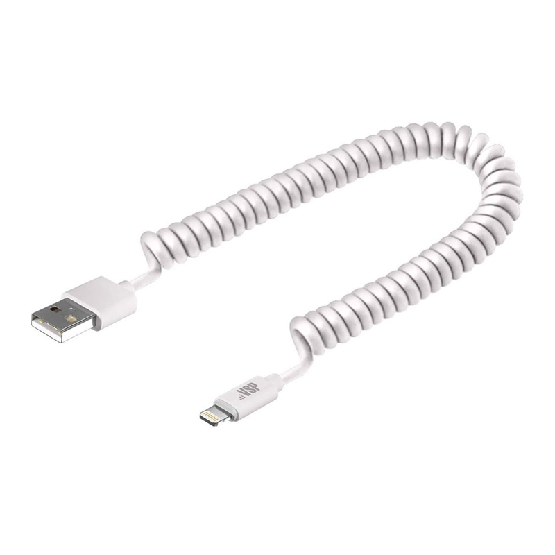 Кабель BoraSCO USB/Lightning 2А 2м, витой, белый (20548)
