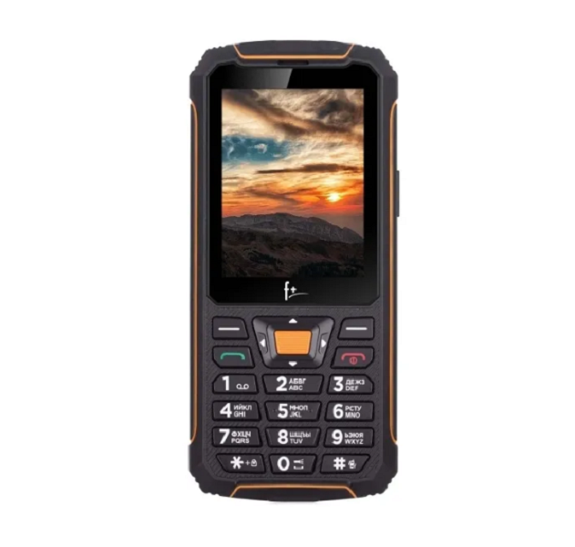 Мобильный телефон F+ R280 черно-оранжевый