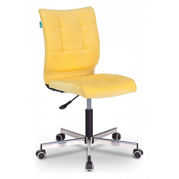 Офисное кресло Бюрократ CH-330M/VELV74, желтый/серебристый