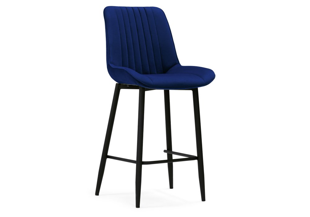 Полубарный стул Woodville Седа К синий/черный